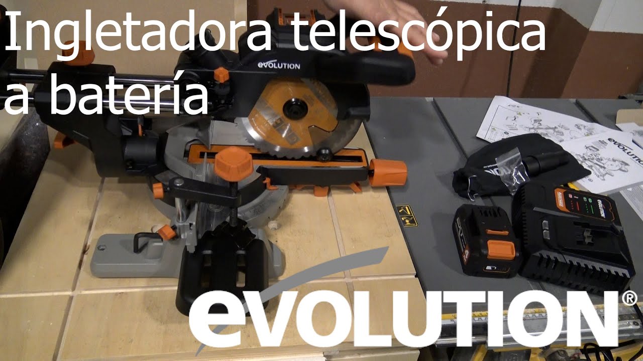 Ingletadora a batería Evolution R185 SMS Li - YouTube