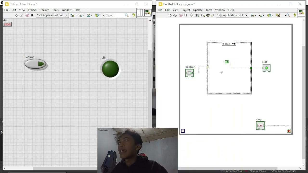 Instrumen Berbasis Komputer - LabView (Case Structure) - YouTube