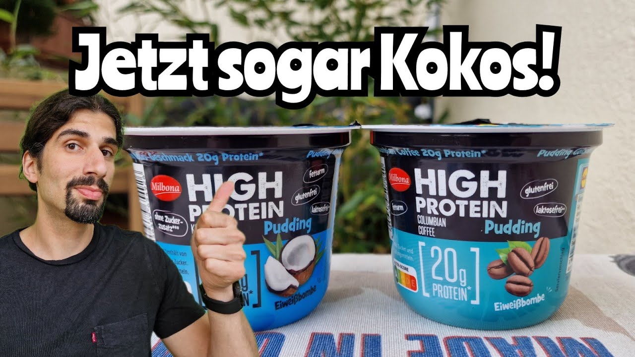 Ganz neue Sorten! LIDL High Protein Pudding Kokos und Kaffee - YouTube