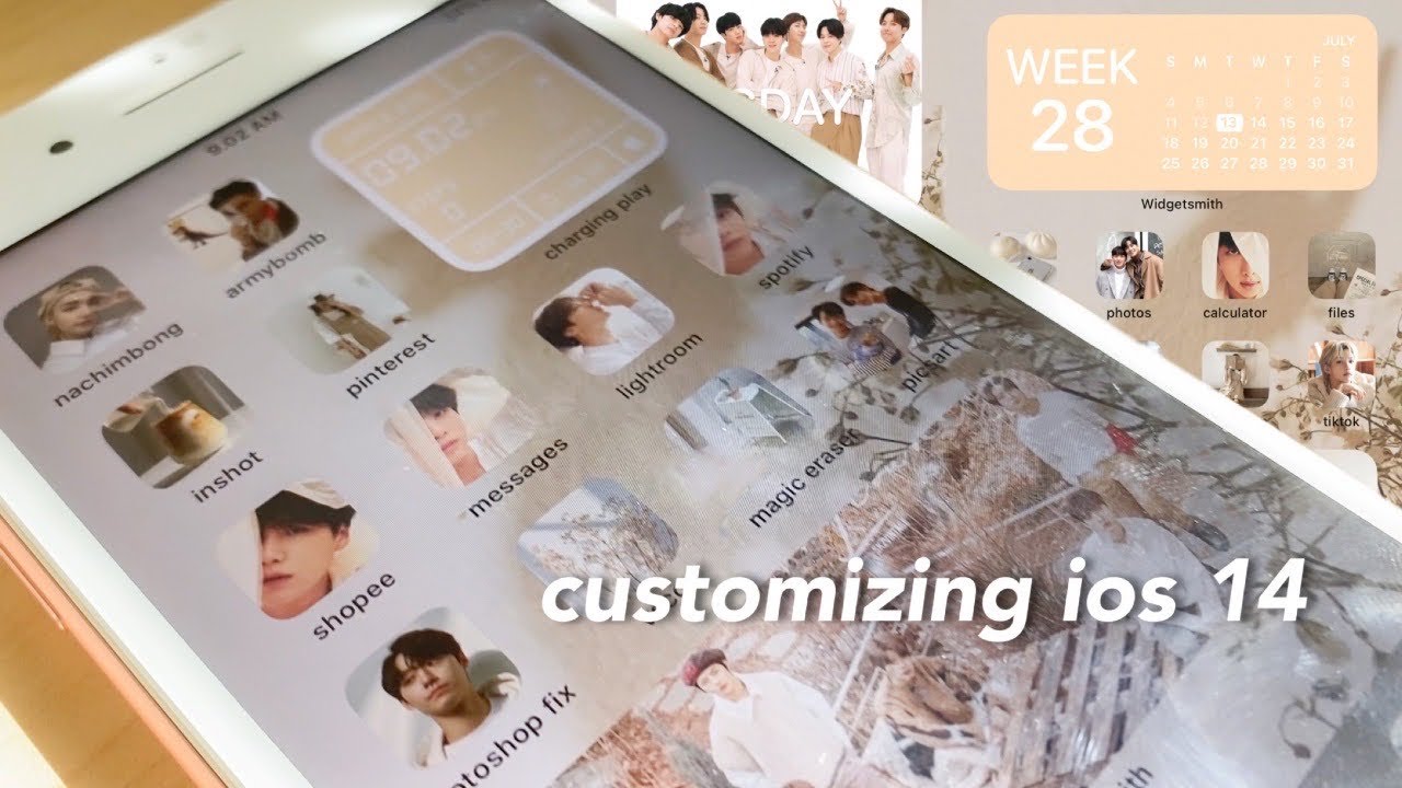 how to customize / decorate aesthetic iphone ios 14 | easy, simple ...