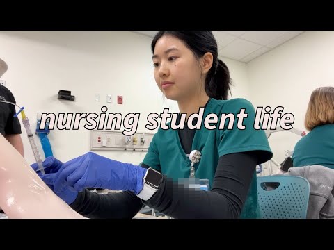 full week in nursing school (eating, studying, skills)