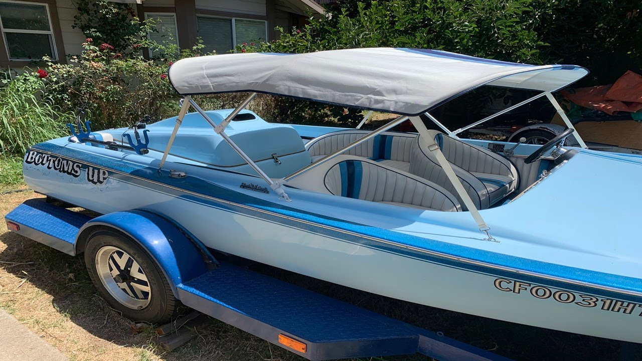 1973 Sleek Craft Rebel Jet Boat 455 Oldsmobile w/Jacuzzi Jet Pump - YouTube