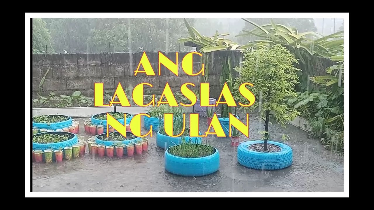 ANG LAGASLAS NG ULAN SA ROOFTOP GARDEN - YouTube