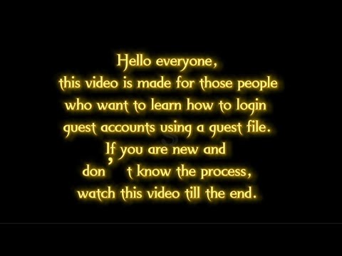 How To Login Guest Accounts Using Guest File | Step-by-Step Tutorial ...