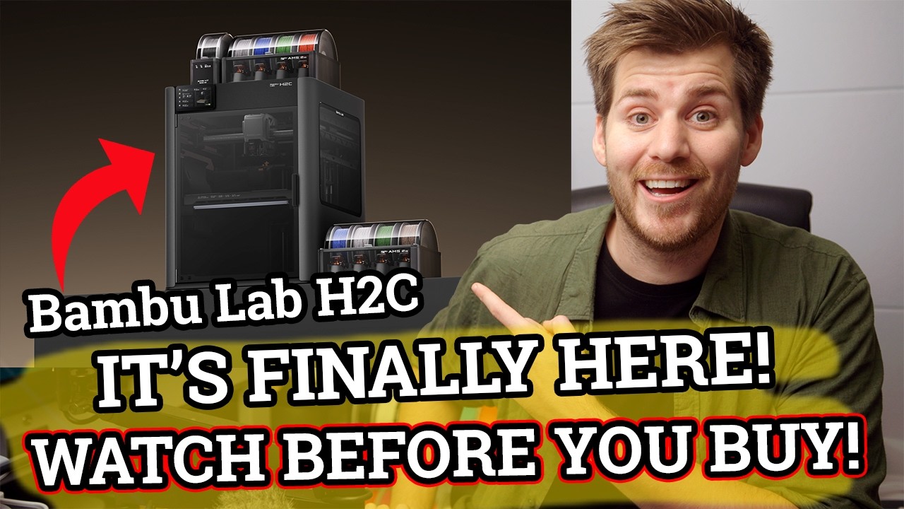 NEW BAMBU LAB PRINTER: H2C! Best Printer of 2025?! Must-Watch Before ...