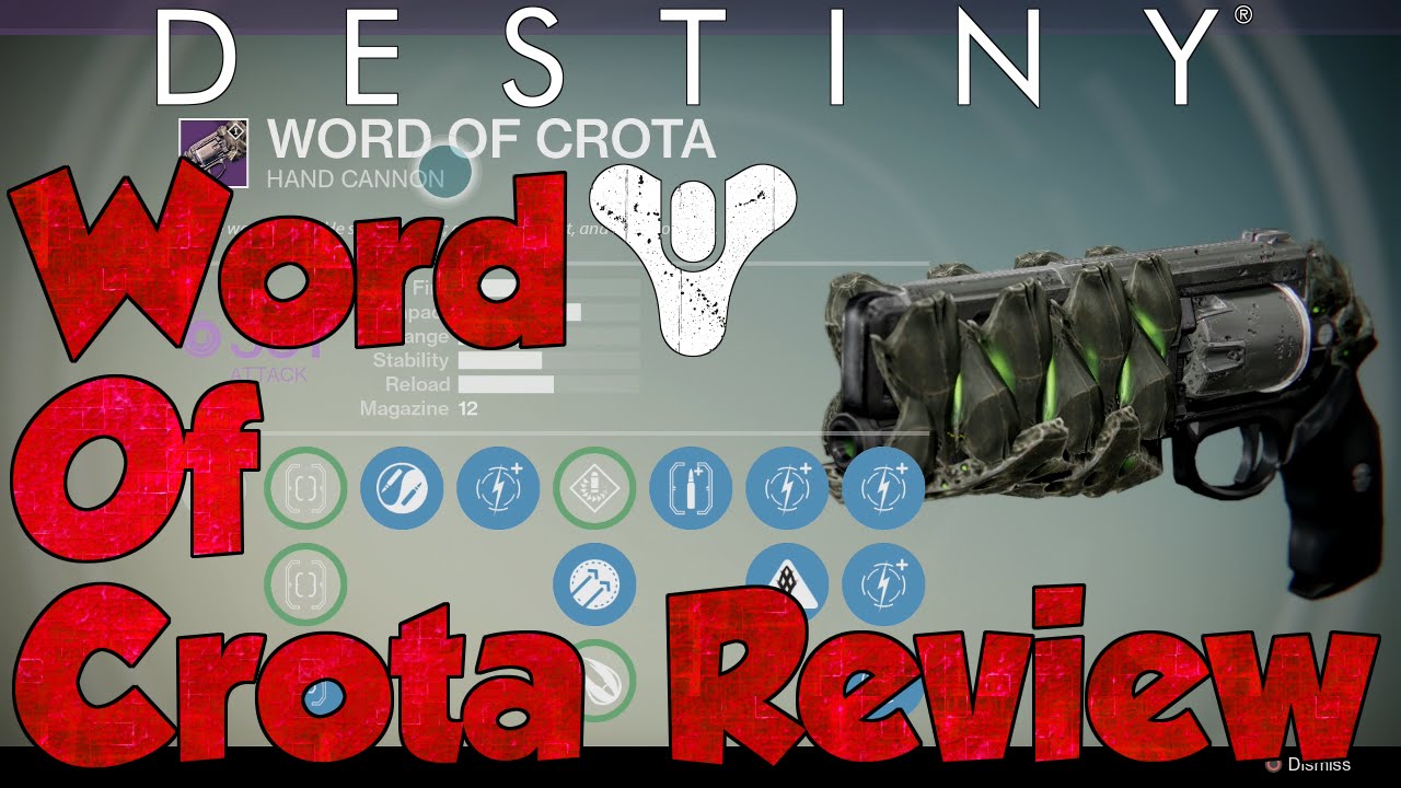 Destiny: Word Of Crota Hand Cannon Review - YouTube