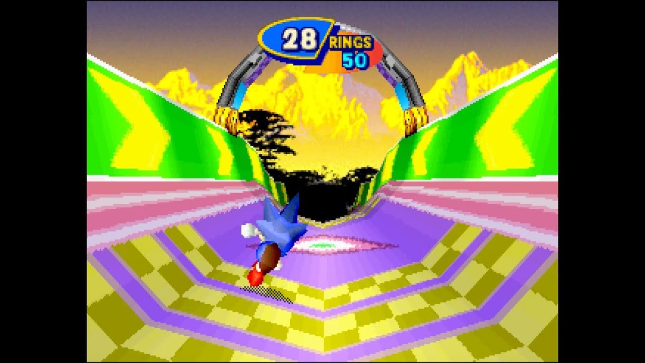 Sonic 3D Blast (SEGA Saturn): Special Stage 1 [1080 HD] - YouTube
