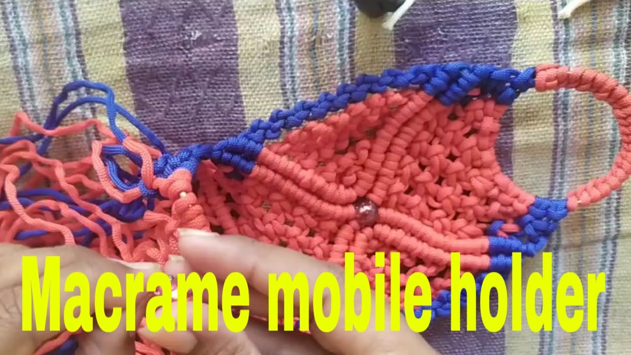 Macrame mobile holder / macrame mobile hanging / full tutorial / how to ...