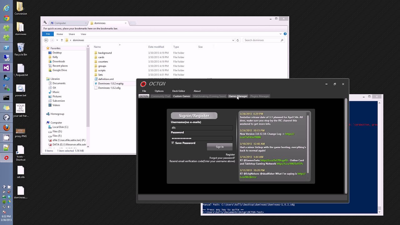 Octgn 3.1.x.x Game Dev Conversion Tutorial - YouTube