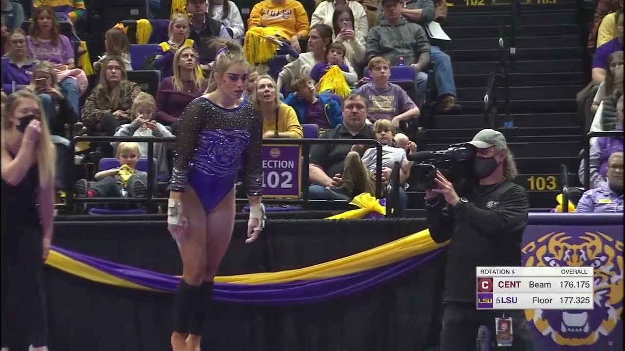 KJ Johnson (LSU) Floor 2022 vs Centenary 9.900 - YouTube