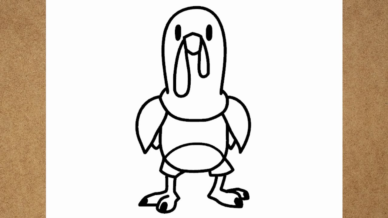 How to draw Gobble Gobble from Stumble Guys - YouTube