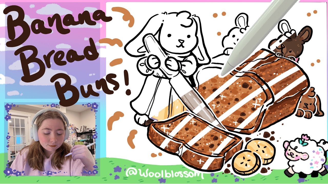 drawing some banana bread bunnies! (streamed 2/7/24) - YouTube