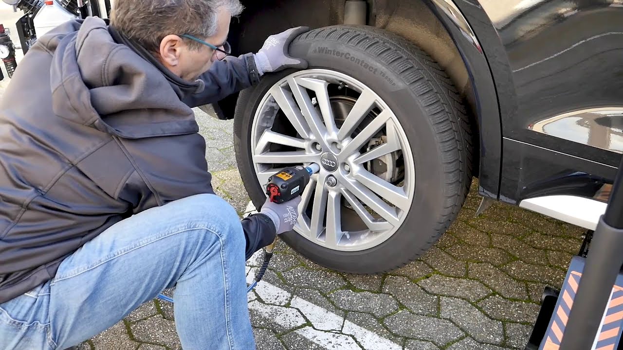 DIY Radwechsel ohne Hebebühne - YouTube