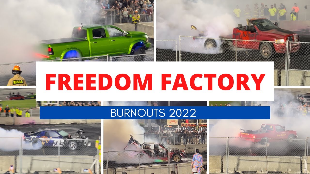 FREEDOM FACTORY BURNOUTS with Cleetus Mcfarland - Cleetus and Cars 2022 ...