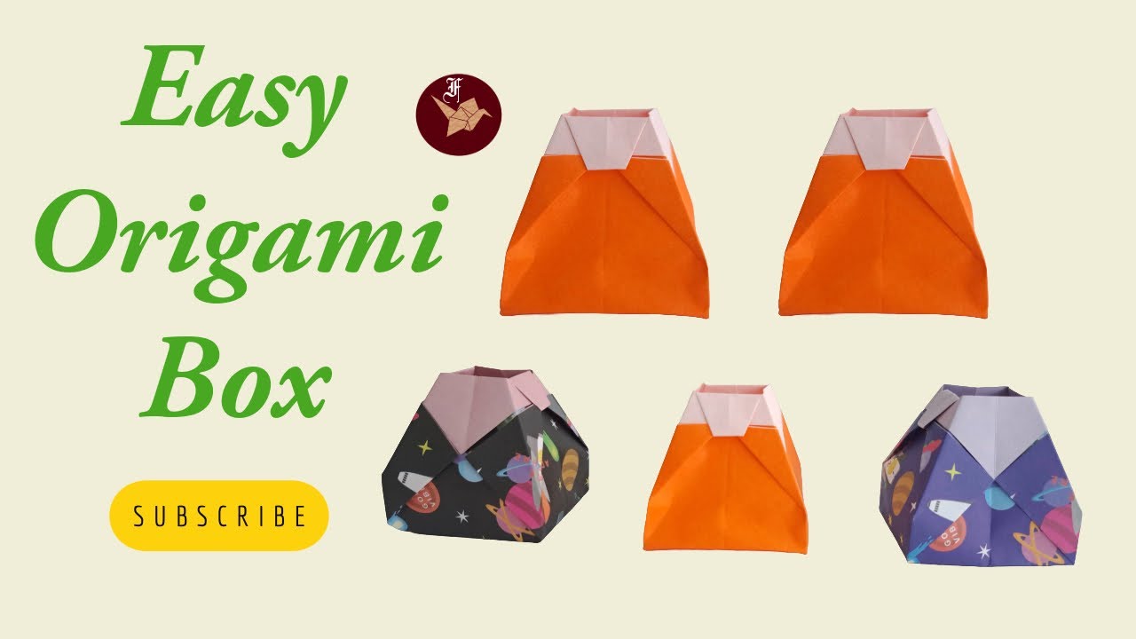 How to Fold an Easy Origami Box - YouTube