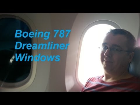 Boeing 787 Dreamliner Large Magic Touch Button Windows - YouTube