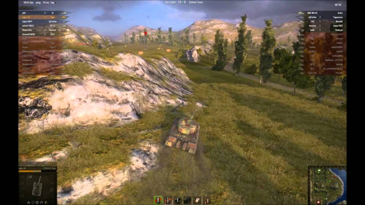 [WoT] Map: Cliff, Standard Battle - Tiger I (7 Kills) - YouTube