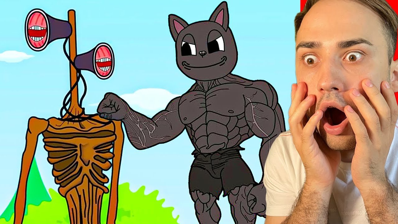 CARTOON CAT A DEVENIT CEL MAI PUTERNIC... SIREN HEAD vs CARTOON CAT ...