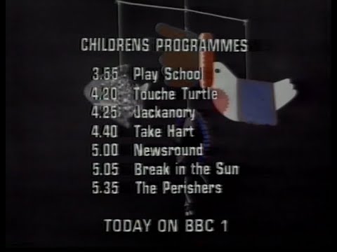 Wednesday 18th February 1981 BBC1 - Jackanory - Take Hart - Newsround ...