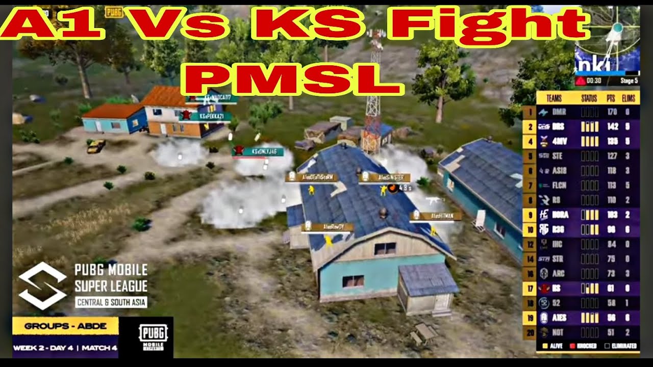 A1 Vs Ks Fight PMSL Pubg Mobile Tournament 🇧🇩🇧🇩 - YouTube