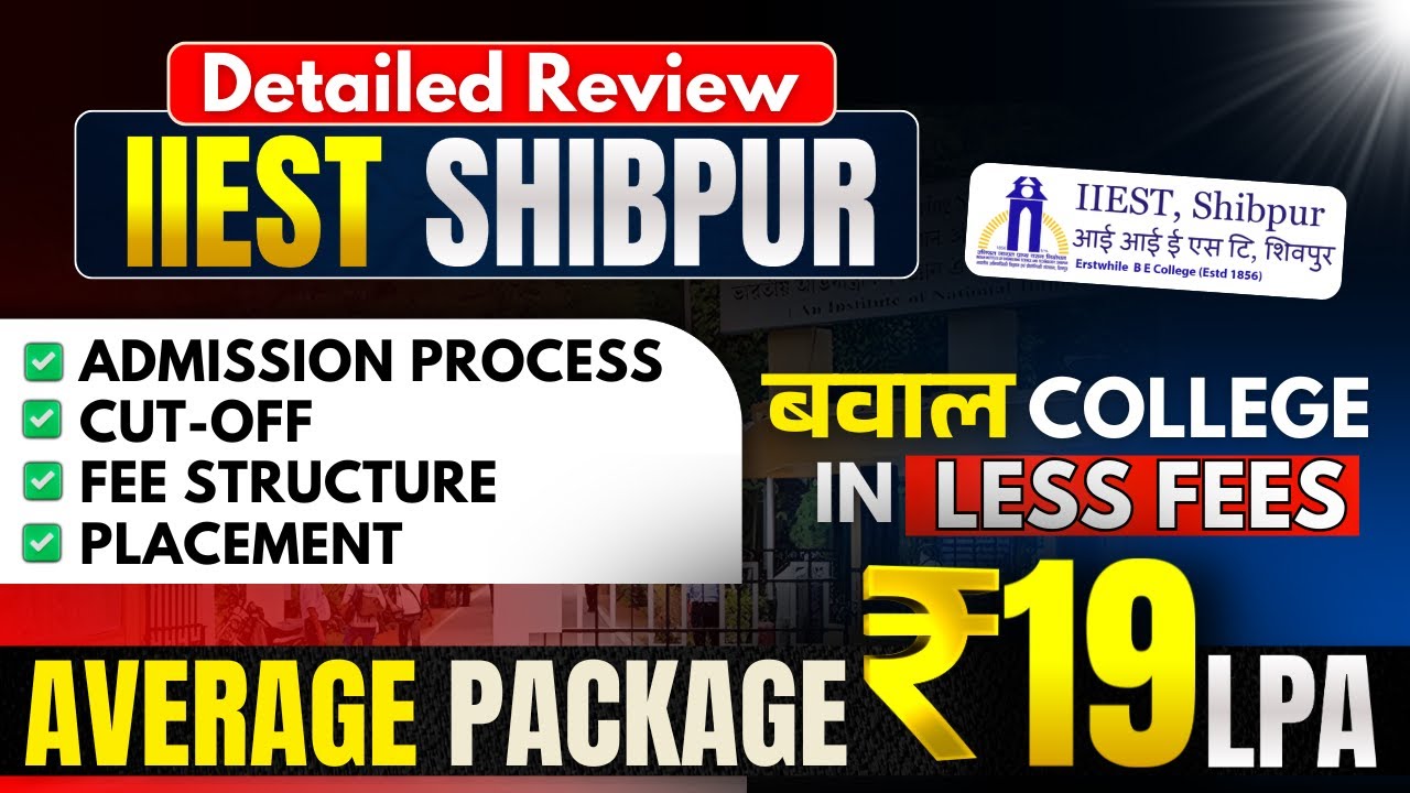 IIEST Shibpur Review 2025: Cutoff (GEN/OBC/SC/ST), Fees, Placements ...