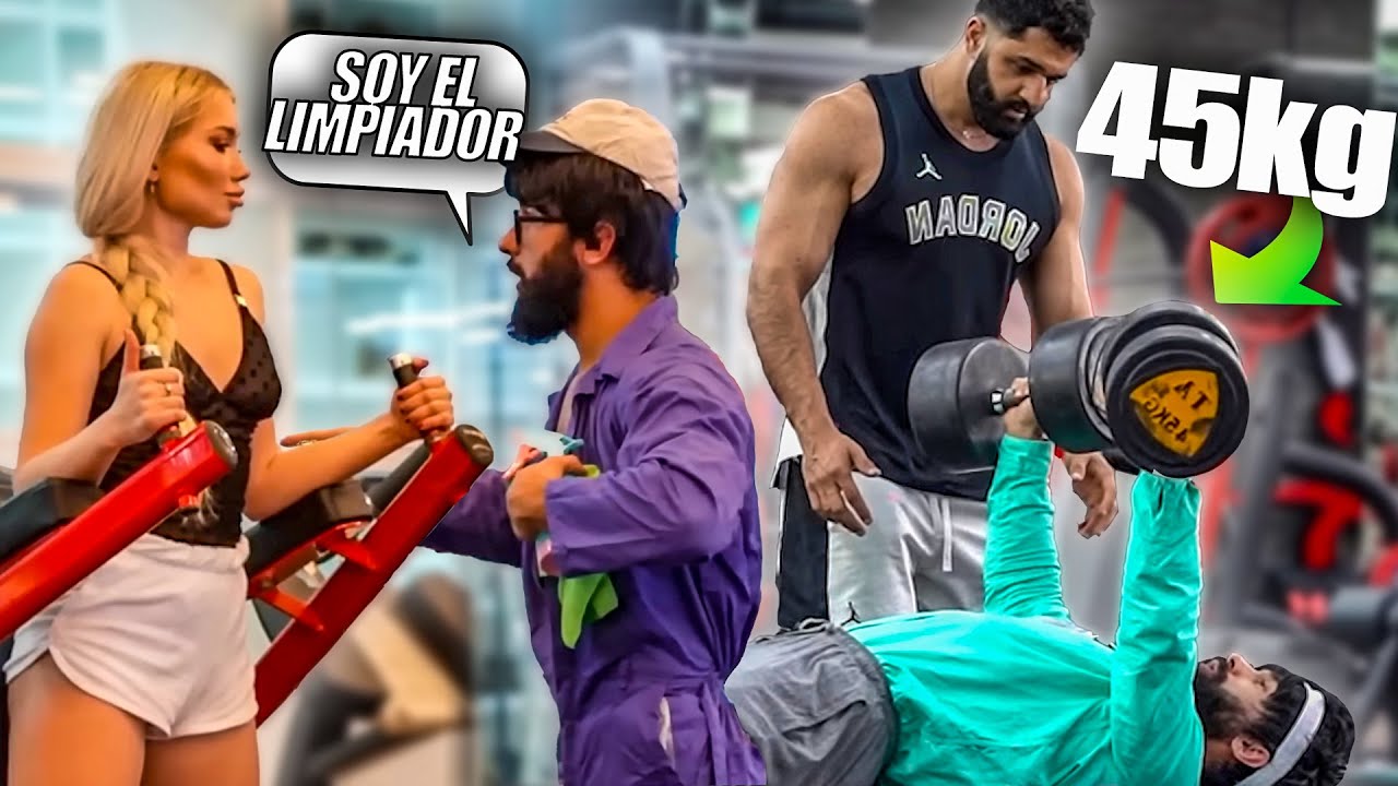 LEVANTADOR DE ELITE SE HACE PASAR POR LIMPIADOR Y COACH EN EL GIMNASIO ...