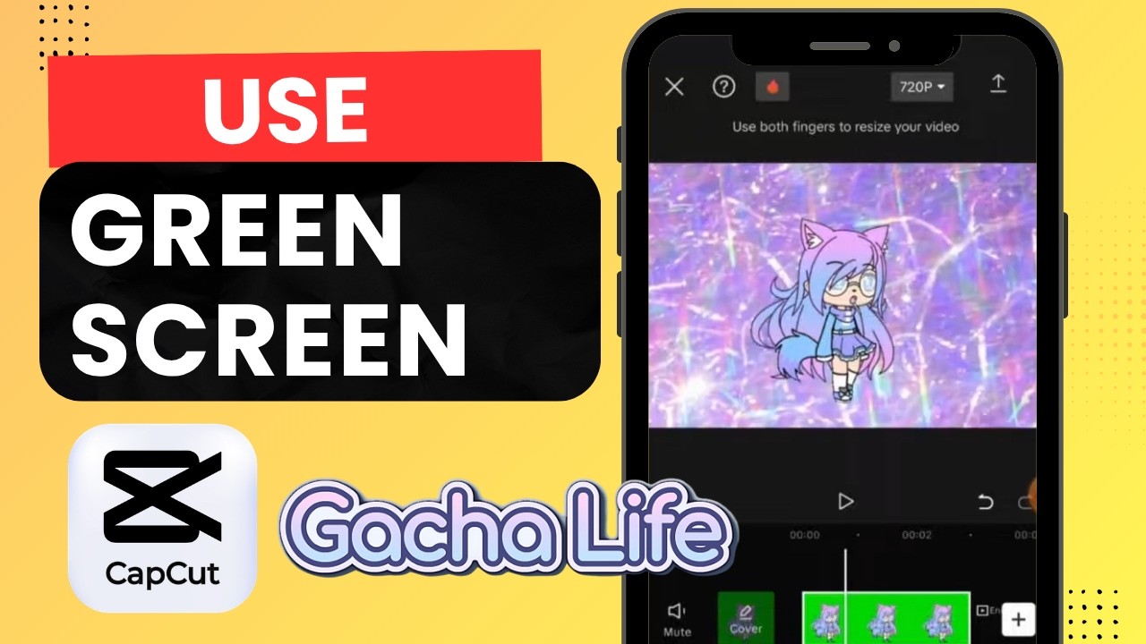 How To Use A Green Screen On Capcut Gacha Life Tutorial - YouTube