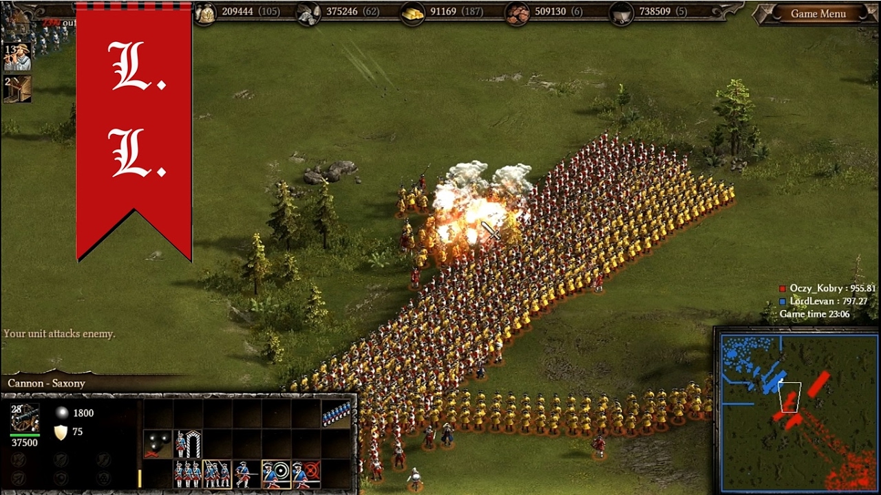 Cossacks 3 online gameplay - 1vs1 Saxony vs Denmark (#40) - YouTube