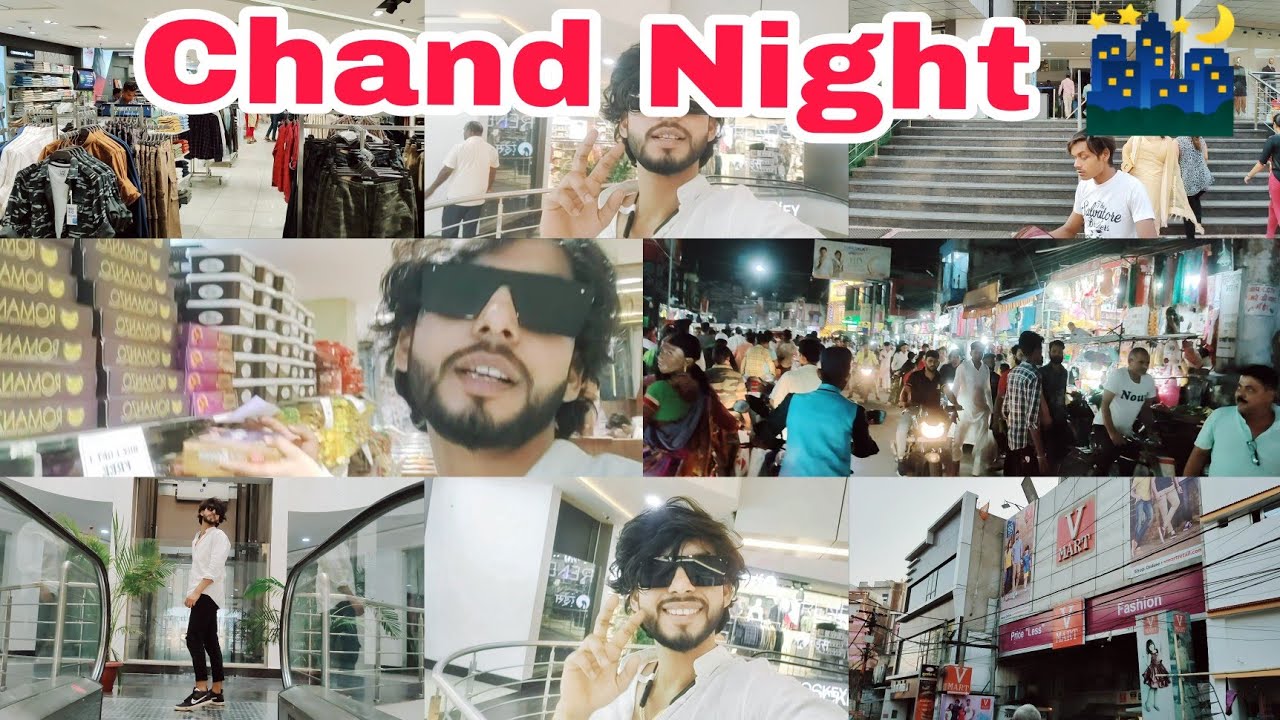 Chand Night 🌃||Eid Shopping Video||Trends Mall &V-Mart ||Chand Raat 🌃☺️ ...