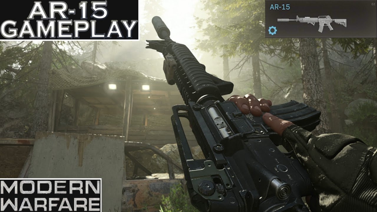 Modern Warfare AR-15 (M4A1) Gameplay - YouTube