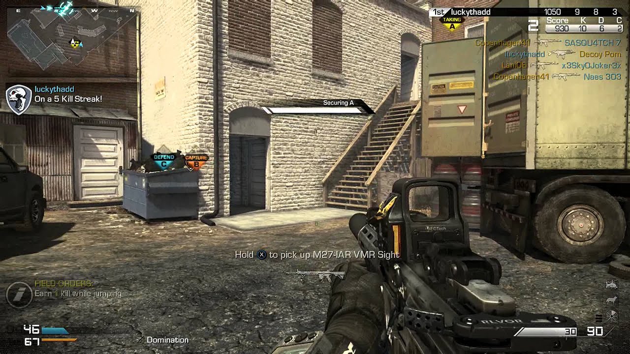 Call of Duty: Ghosts Warhawk Domination Gameplay (Xbox One) - YouTube