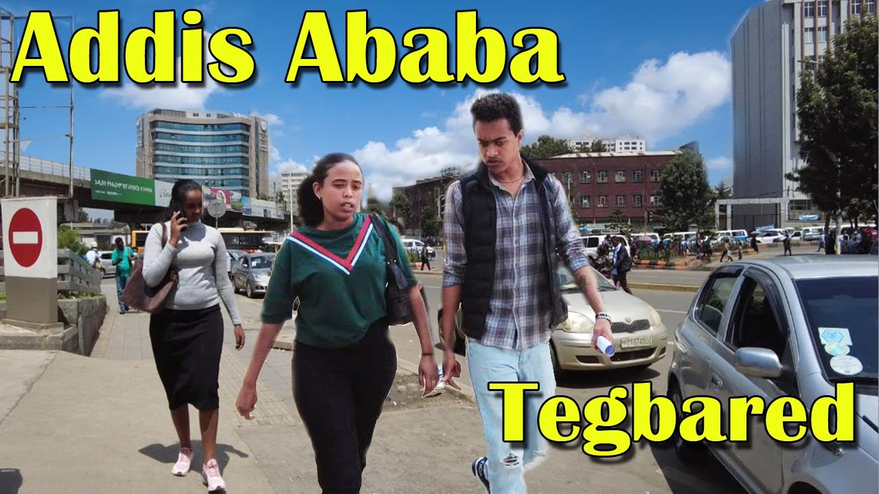 (ተግባረ-እድ) Walking Downtown Debrework to Tegbared Addis Ababa Ethiopia ...
