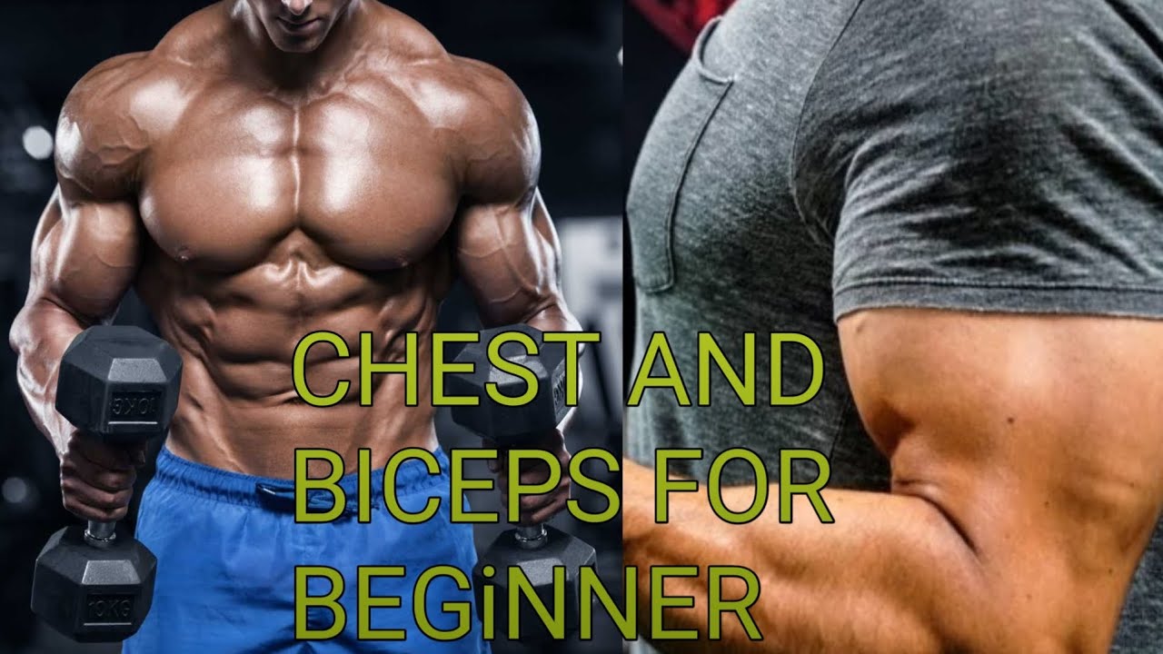 Chest workout and Bicep workout for beginner💪#workout - YouTube