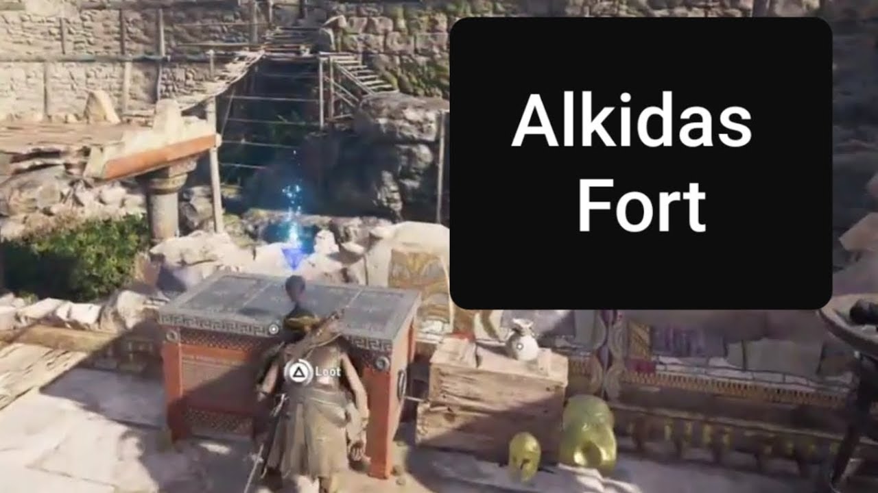 Assassin's Creed Odyssey : Alkidas Fort # Loot treasure , Find ...