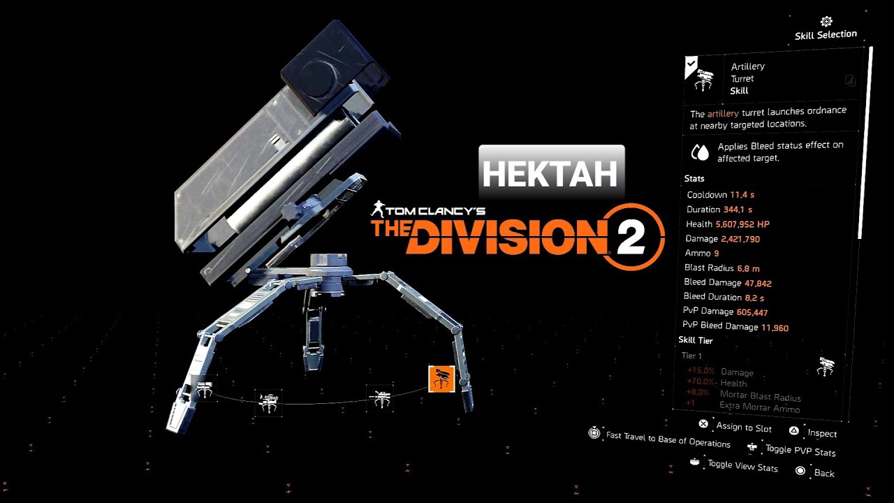 The Division® 2 BANK HEADQUARTERS [Artillery Turret Tier 6] - YouTube