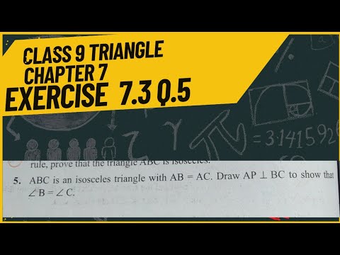class 9 chapter 7 maths exercise 7.3 Q.5 solution.deeply explain.updated ncert.#maths - YouTube