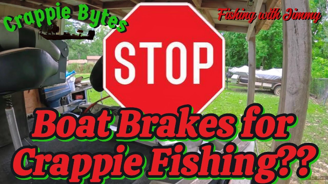 Boat brakes for crappie fishing? Yep! #crappiefishing2024 #livescope # ...