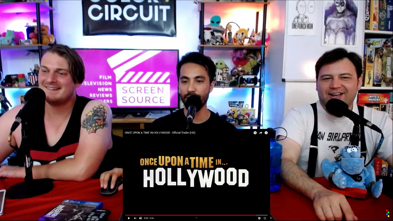 Once Upon a Time in Hollywood - Official Trailer Reaction - YouTube