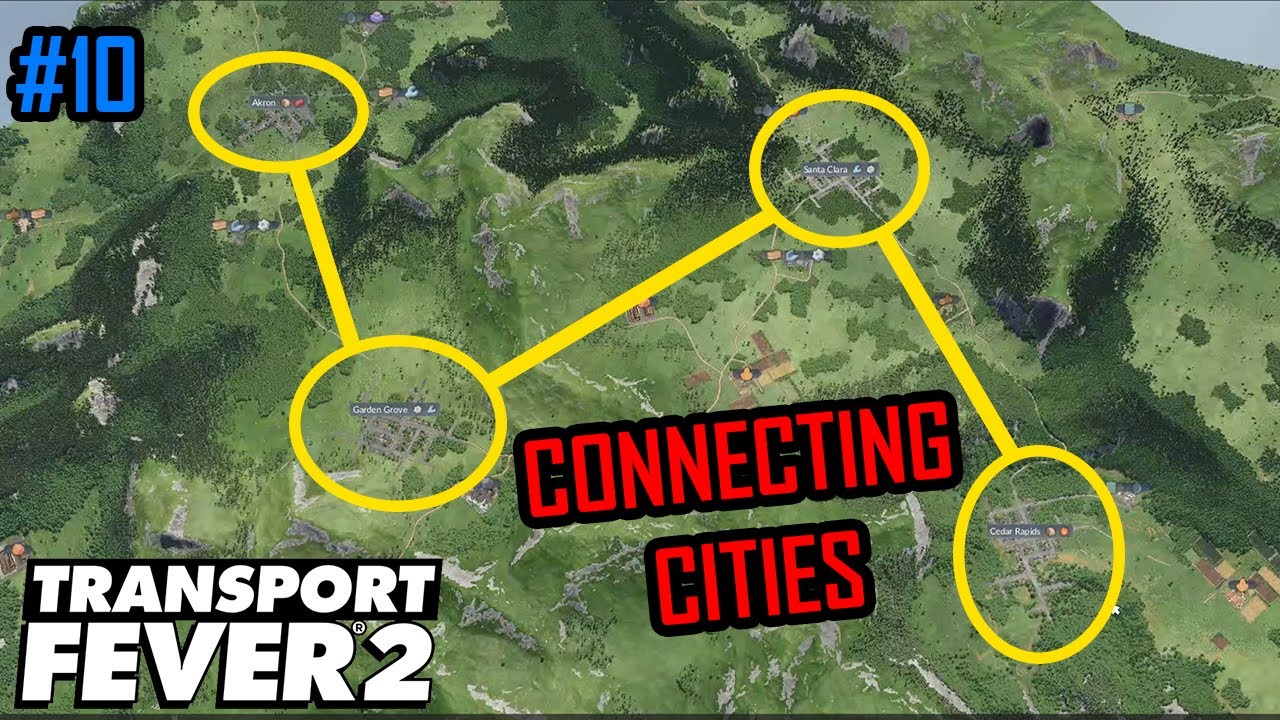 Connecting Cities! - Transport Fever 2 - YouTube