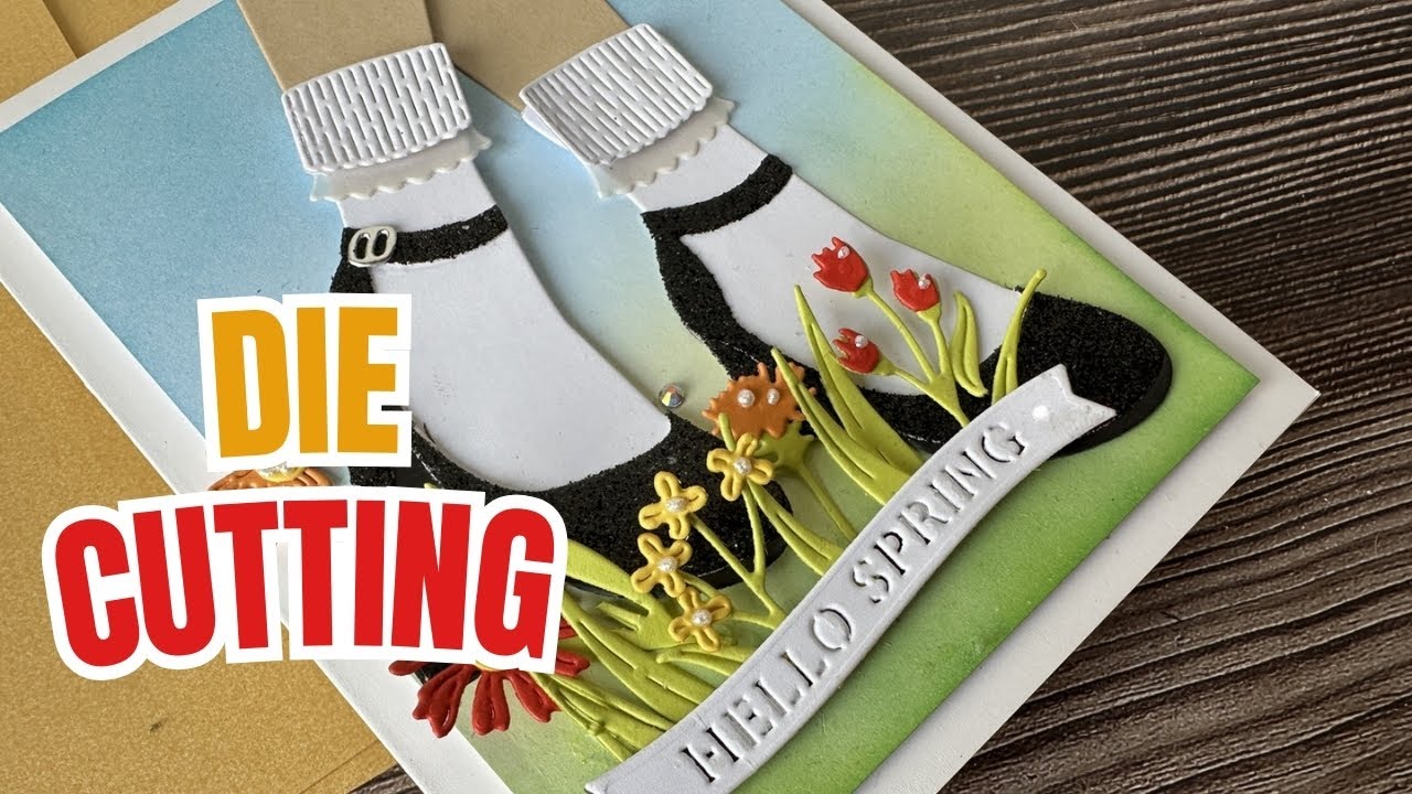 Make a Stunning Spring Card with Spellbinders DIE CUTS - YouTube