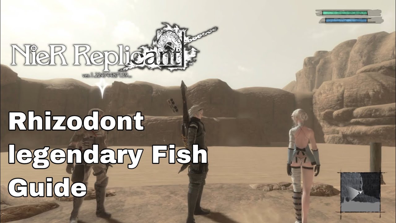 Rhizodont Legendary Fish Guide and location Fish of Legend trophy NieR ...