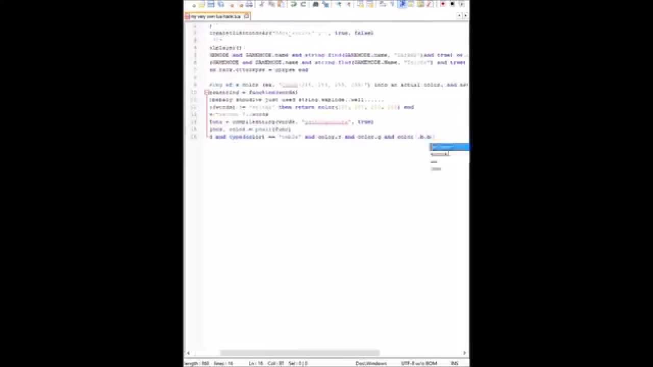 Lua Speed Coding - YouTube
