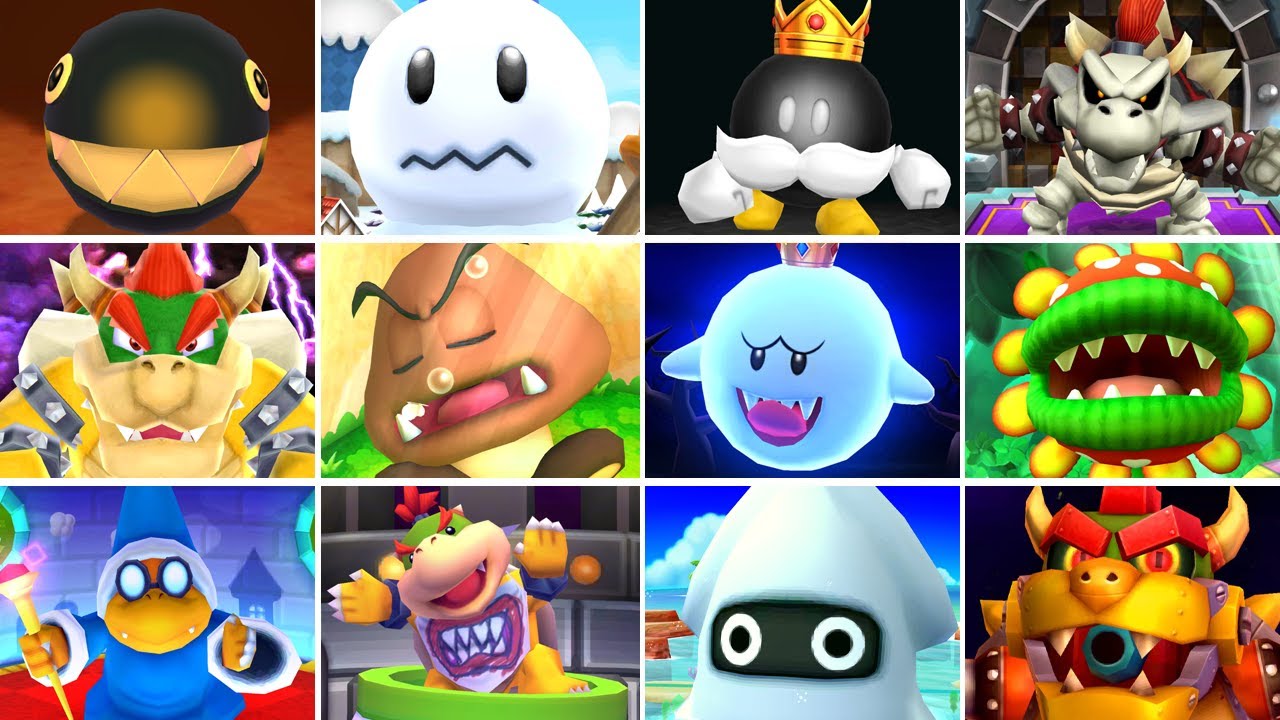 Mario Party Island Tour HD + Mario Party Star Rush HD - All Bosses (4K ...