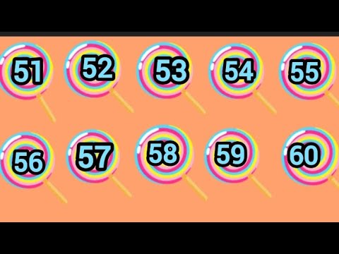 Learning number 51to 60 is fun with countin 51 to 60 Counting | Fun ...
