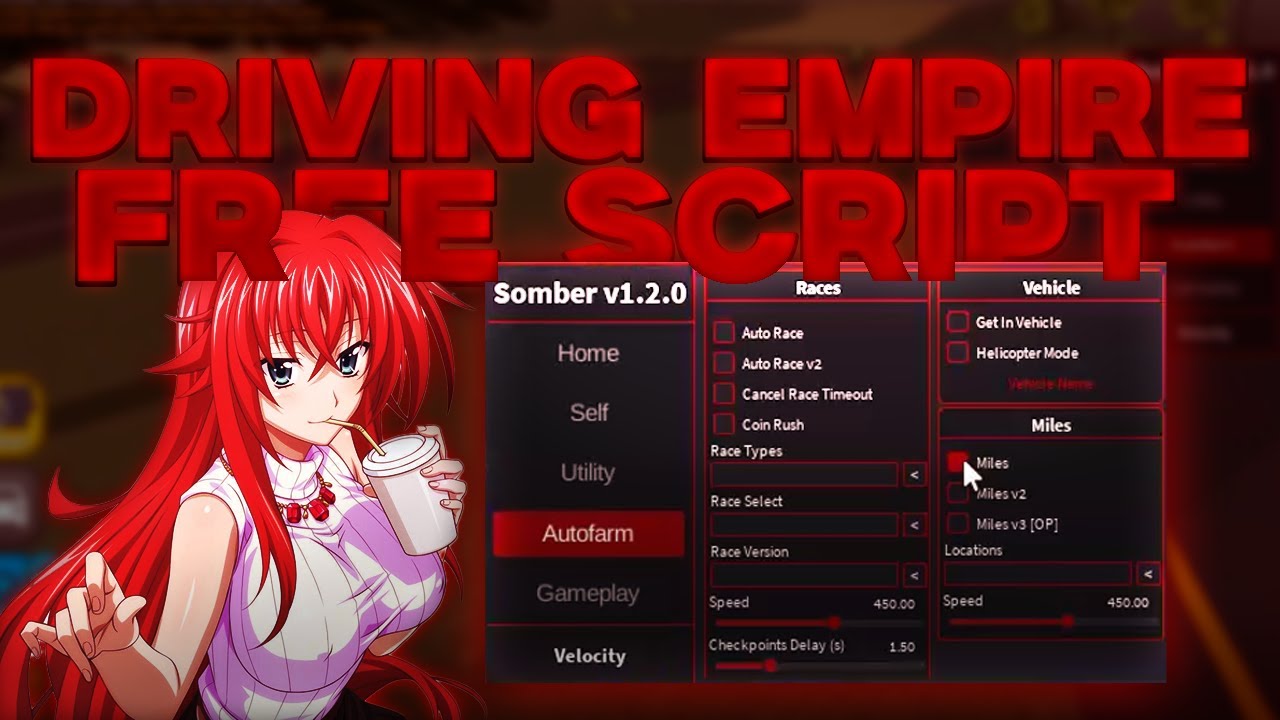 THE BEST DRIVING EMPIRE SCRIPT! Auto Farm, Auto Race, Change car speed ...