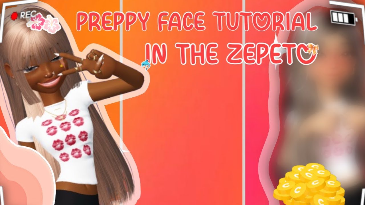 How to Get the CUTEST Preppy Face in ZEPETO! 🎀 | Aesthetic Tutorial w ...
