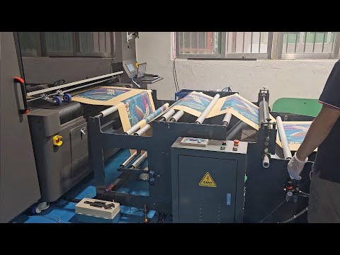 Roll to Roll Paper label printing Single pass printer R2R digital ...