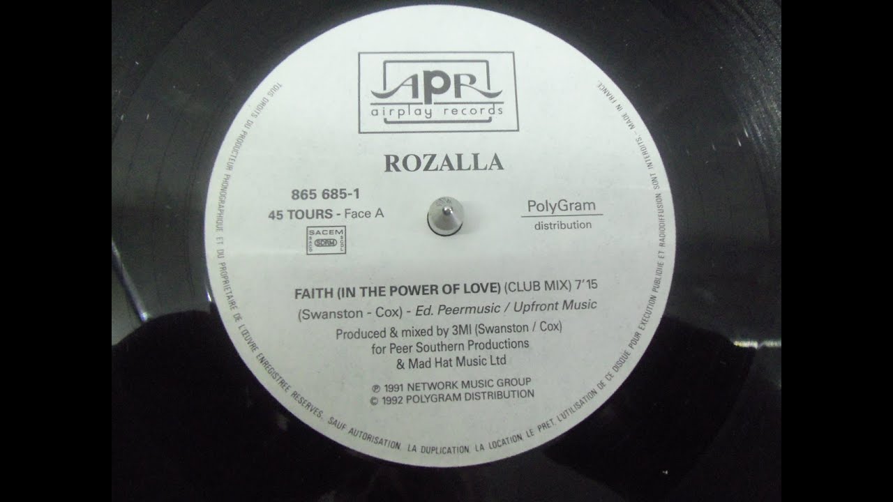 Faith In The Power Of Love (Club Mix) - ROZALLA - YouTube