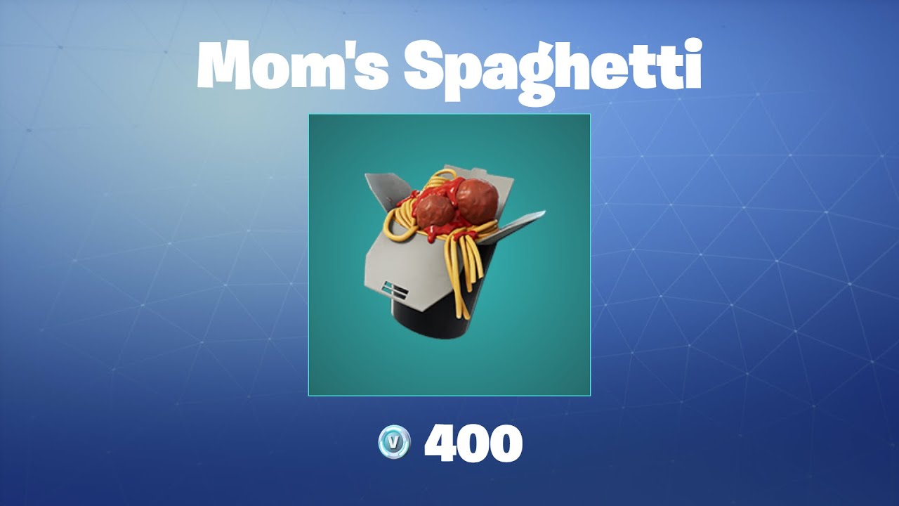 Mom's Spaghetti | Fortnite Back Bling - YouTube