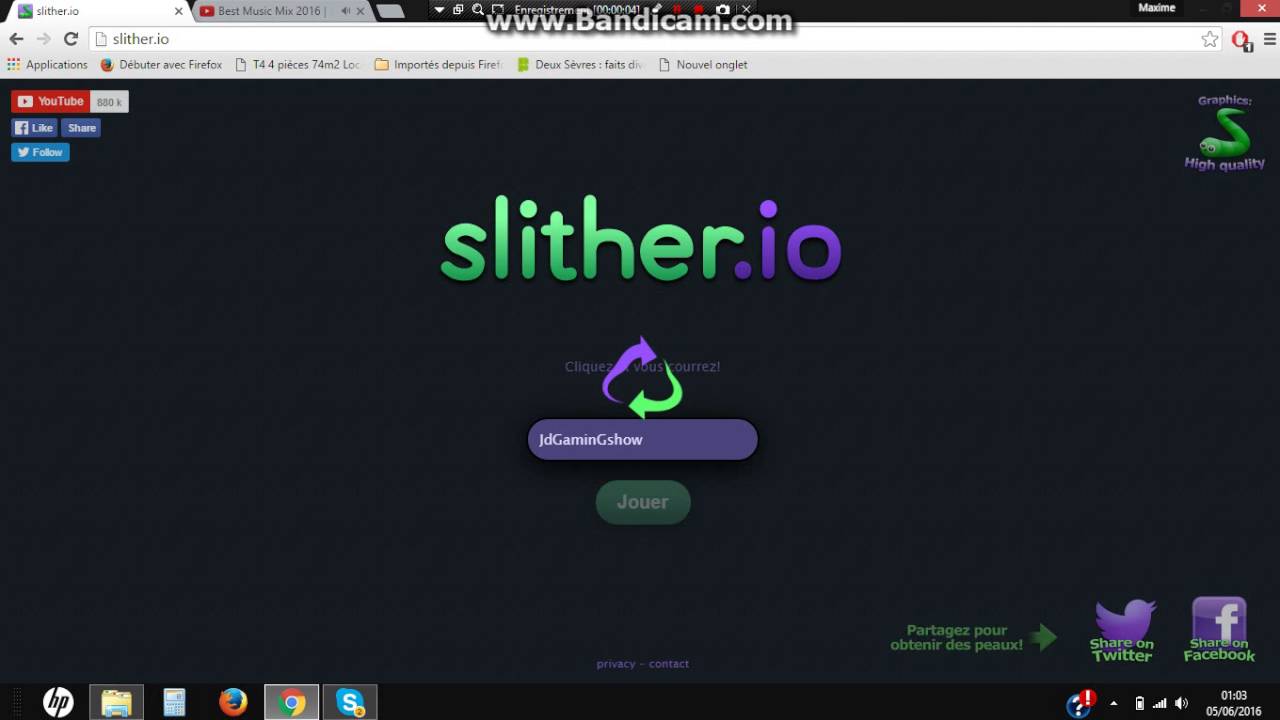 Slither.io rage extrême - YouTube